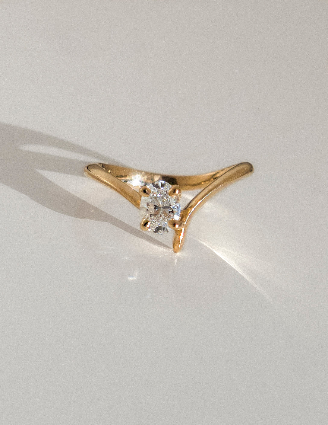 Oval Eve Ring — Claw Setting – Cadette Jewelry